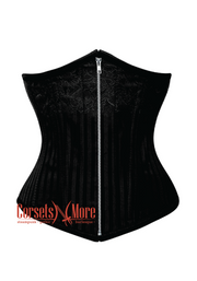 Plus Size Red And Black Brocade Front Busk Waist Training Steampunk Co ...
